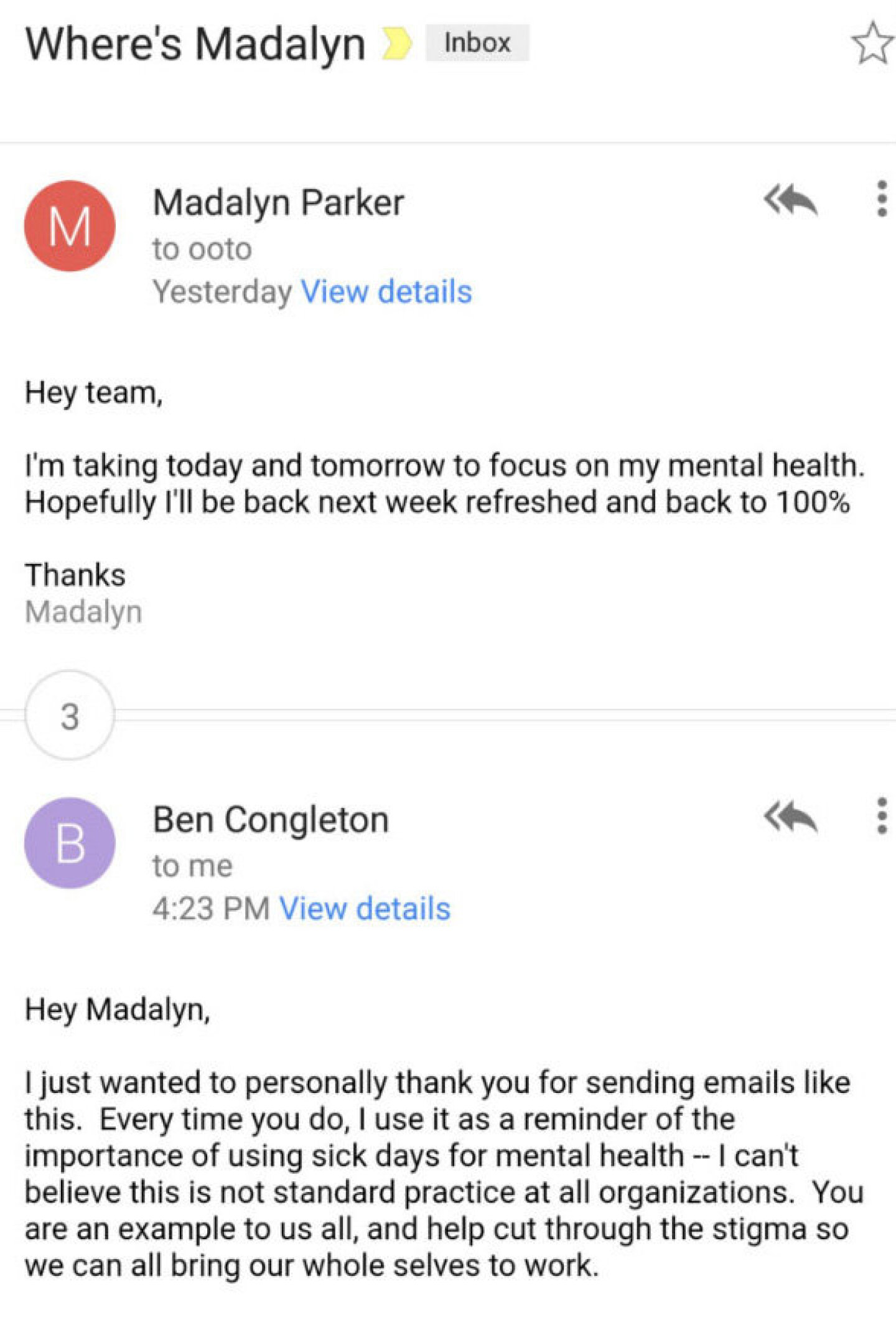 This Employee Needed Time Off For Her Mental Health This Is How Her this-employee-needed-time-off-for-her-mental-health-this-is-how-her